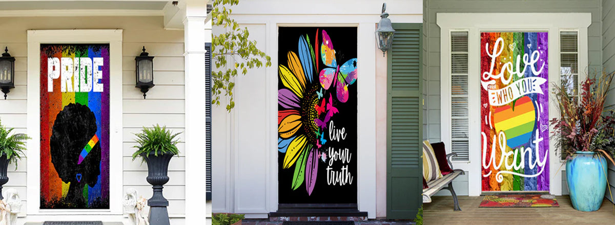 DoorFoto™ Pride Door Wraps Vibrant & Easy | Pride Fans®