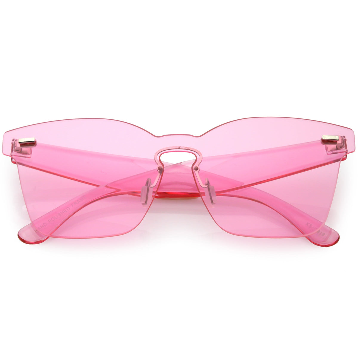 Oversize Retro Modern Mono Futuristic Color Tone Lens Horn Rimmed Sung ...