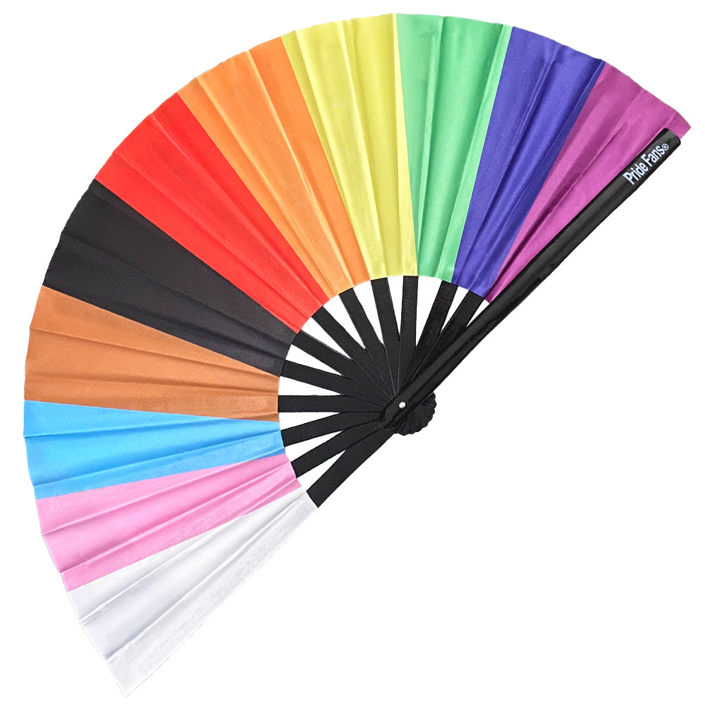 Large Pride Festival Clack Hand Fans Bulk Discounts | Pride Fans®