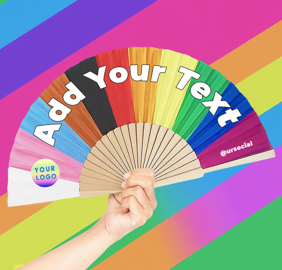 Pride Fans® | Pride Fans® Brand Large and Small Hand Fans - Custom - Bulk
