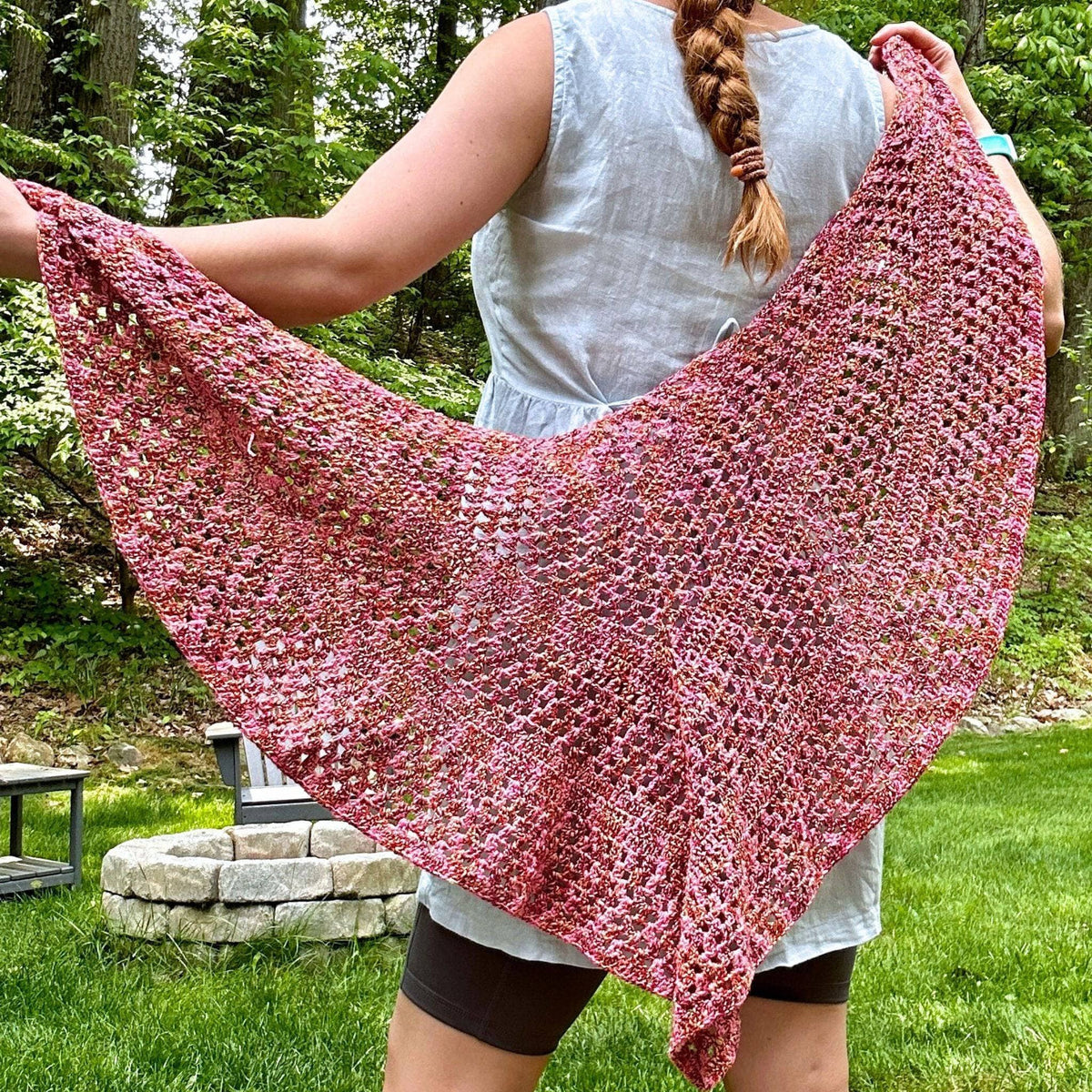 A Walk in the Garden Shawl Crochet Pattern | Pride Fans®